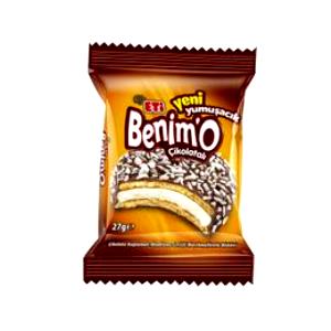 1 Paket (27 gr) Eti Benimo Çikolata Kaplamalı Hindistan Cevizli Biskivi ...