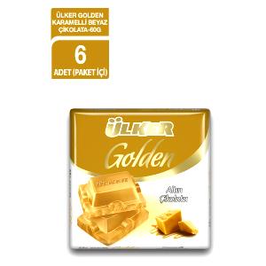 1 Paket (60 gr) Ülker Golden Karamelli Beyaz Kare Çikolata Kaç Kalori ...